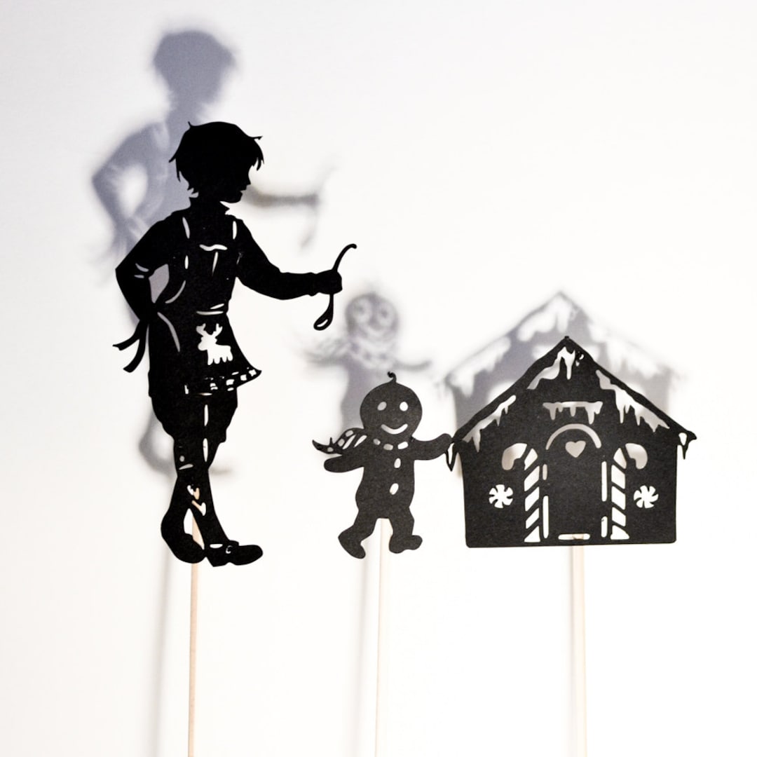 The Gingerbread Baby: Shadow Puppet Set - Etsy