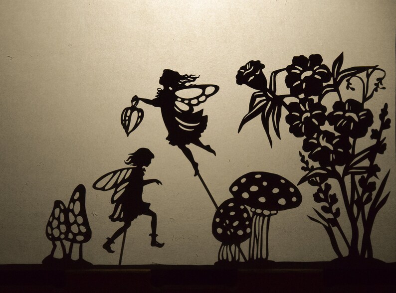 Fairies and Fairyland Shadow Puppet Set: Twelve Puppets - Etsy