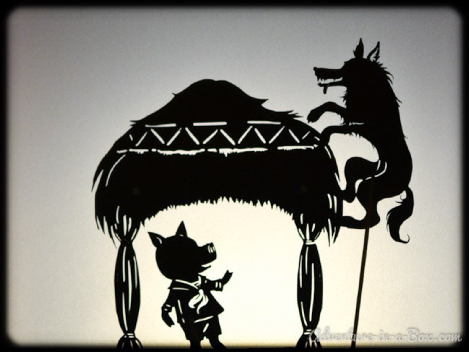 Three Little Pigs: Full Shadow Puppet Set - Etsy