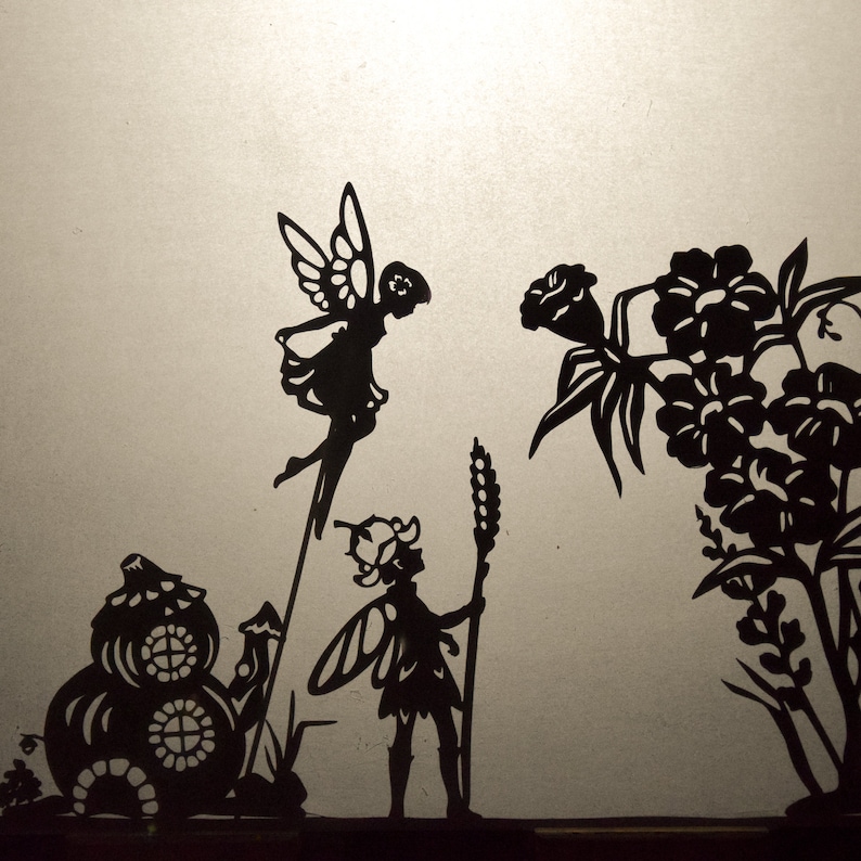 Fairies and Fairyland Shadow Puppet Set: Twelve Puppets - Etsy