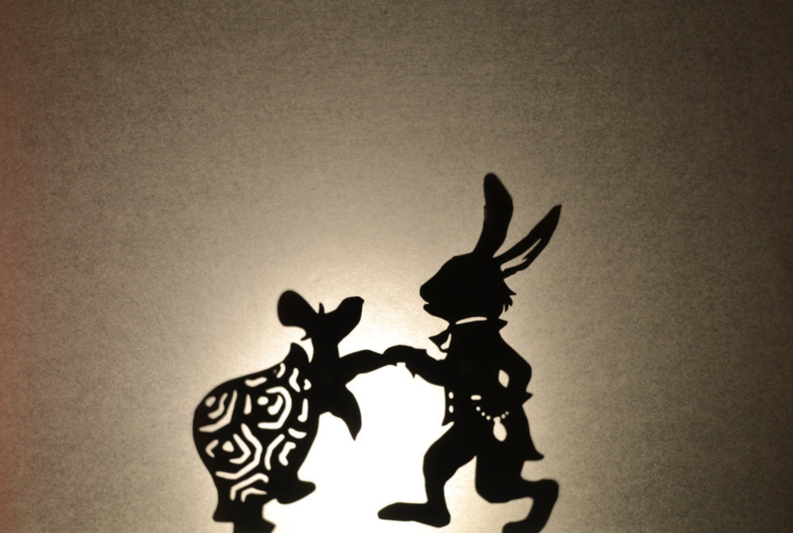 Hare and Tortoise Shadow Puppet Set - Etsy