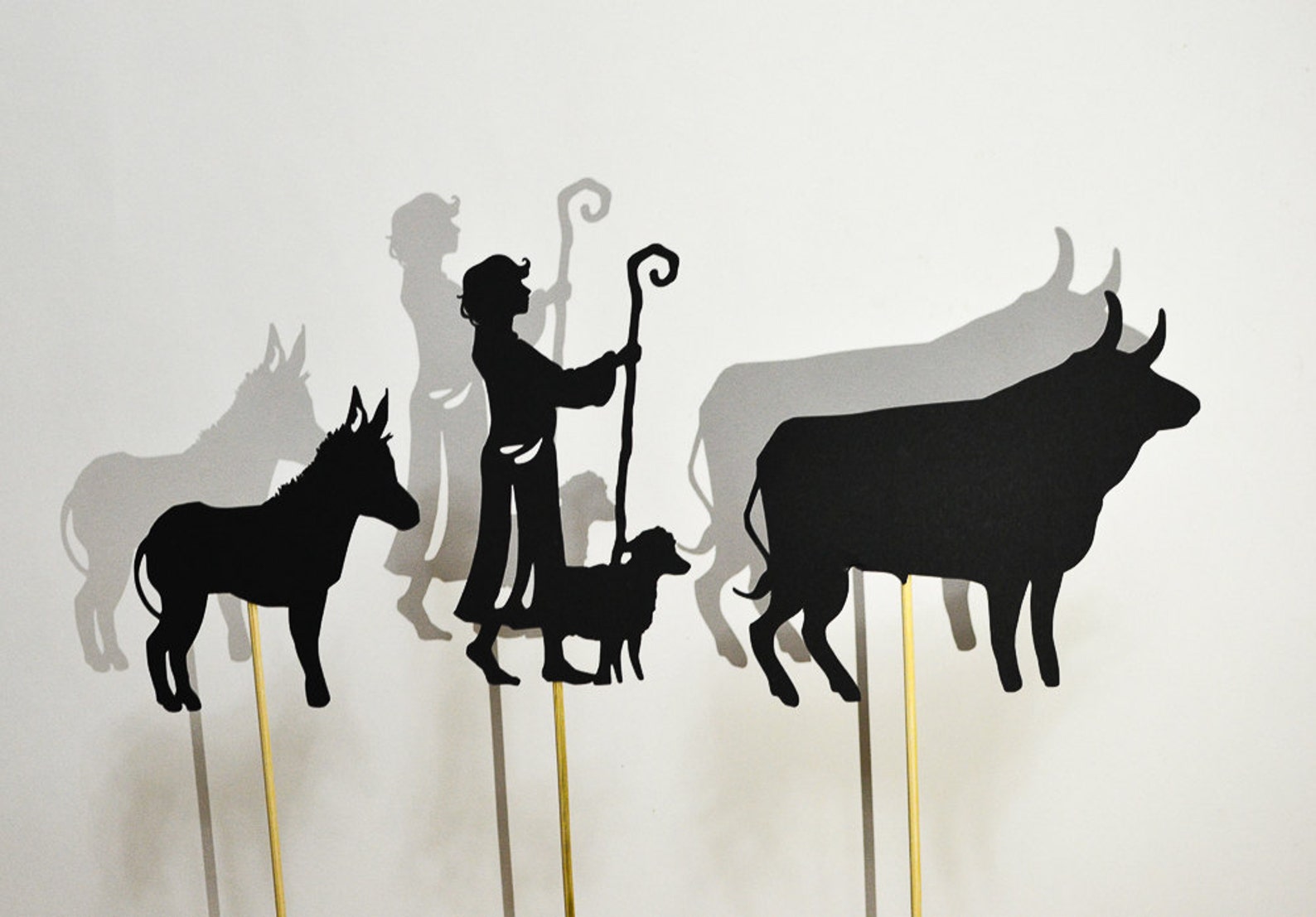 Nativity Scene: Christmas Shadow Puppet Set for Kids - Etsy