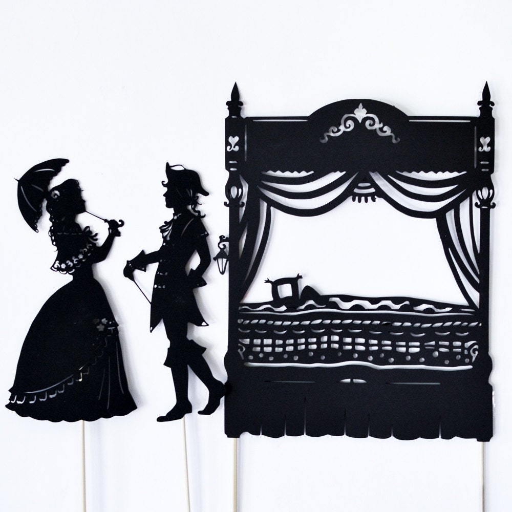 The Princess and the Pea: Shadow Puppet Set - Etsy