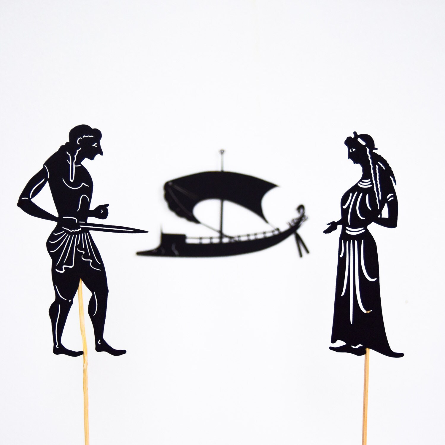 Theseus and the Minotaur Greek Myth Shadow Puppets - Etsy