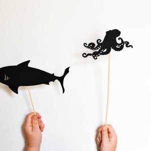 Coral Reef Ocean Life: Shadow Puppet Set - Etsy