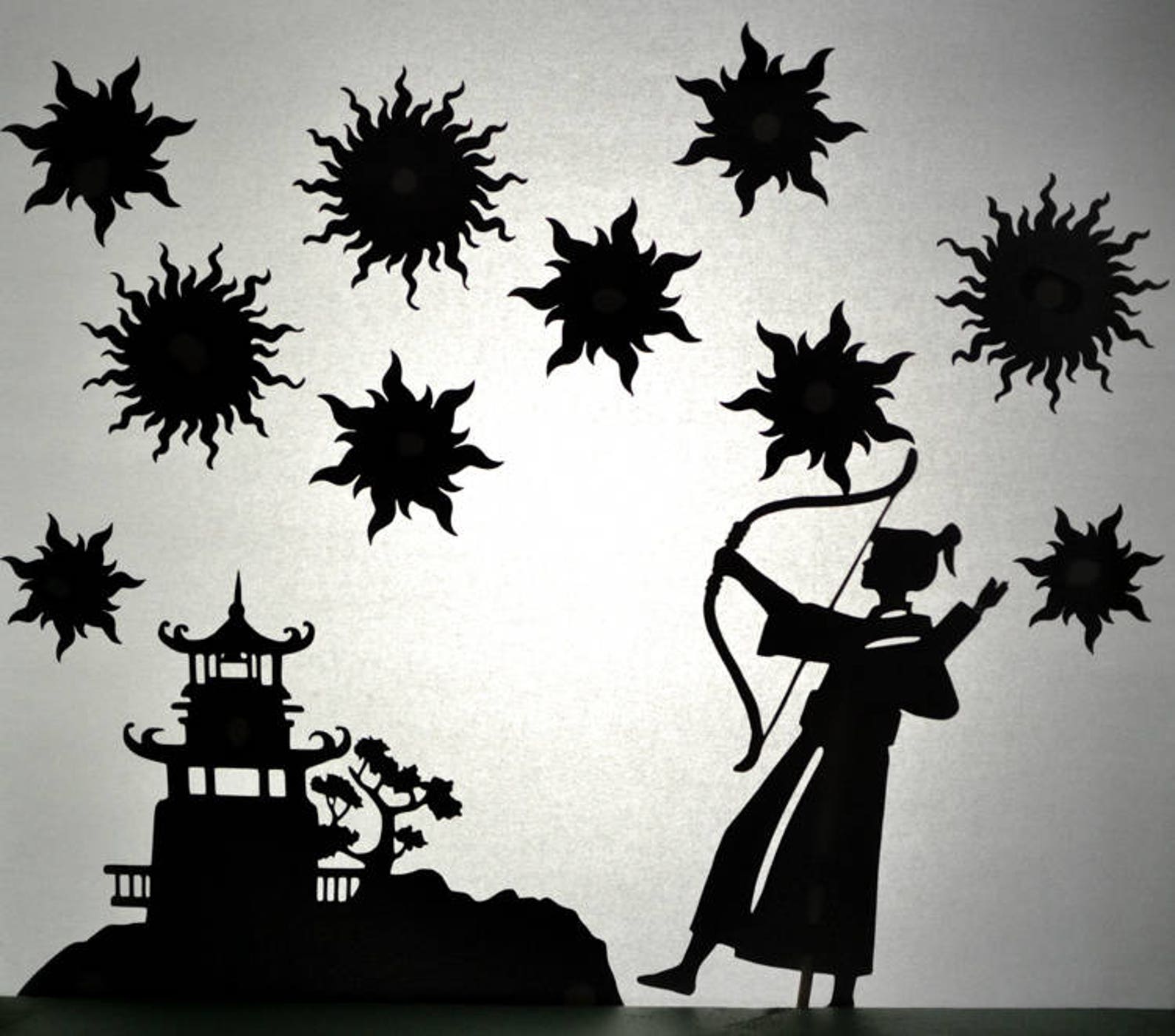Moon Festival Legend Shadow Puppet Set for Kids - Etsy