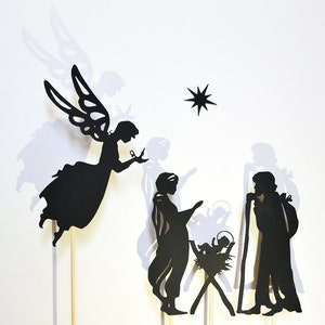 Nativity Scene: Christmas Shadow Puppet Set for Kids - Etsy