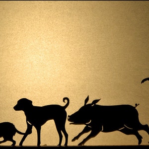 The Gingerbread Man: Shadow Puppet Set - Etsy