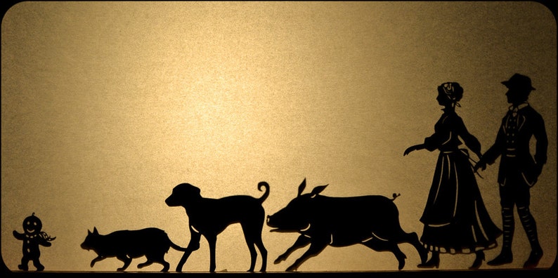 The Gingerbread Baby: Shadow Puppet Set - Etsy