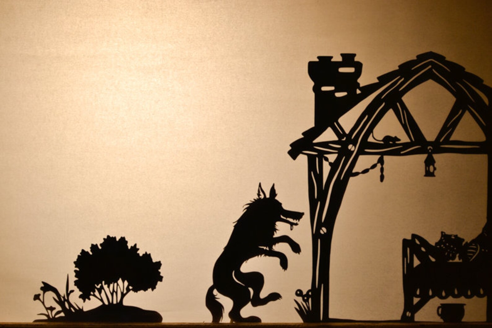 Little Red Riding Hood Shadow Puppet Set: Seven Puppets - Etsy