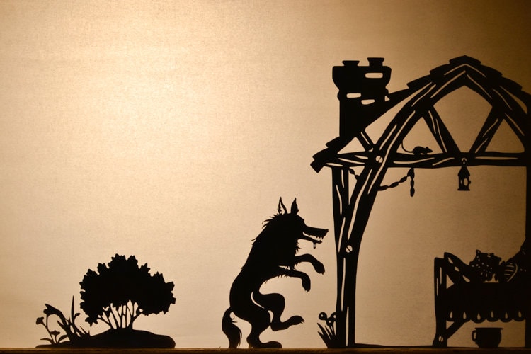 Little Red Riding Hood Shadow Puppet Set: Seven Puppets - Etsy