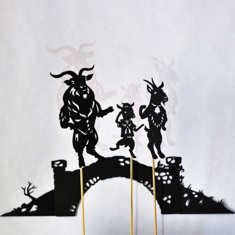 Three Billy Goats Gruff: Shadow Puppets - Etsy