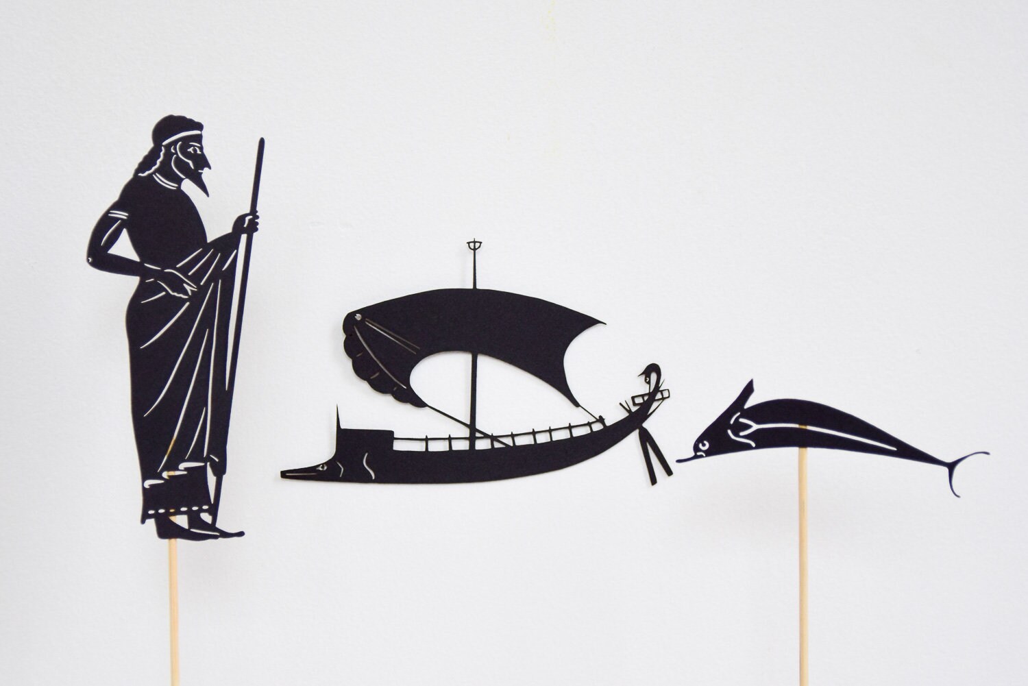 Theseus and the Minotaur Greek Myth Shadow Puppets - Etsy