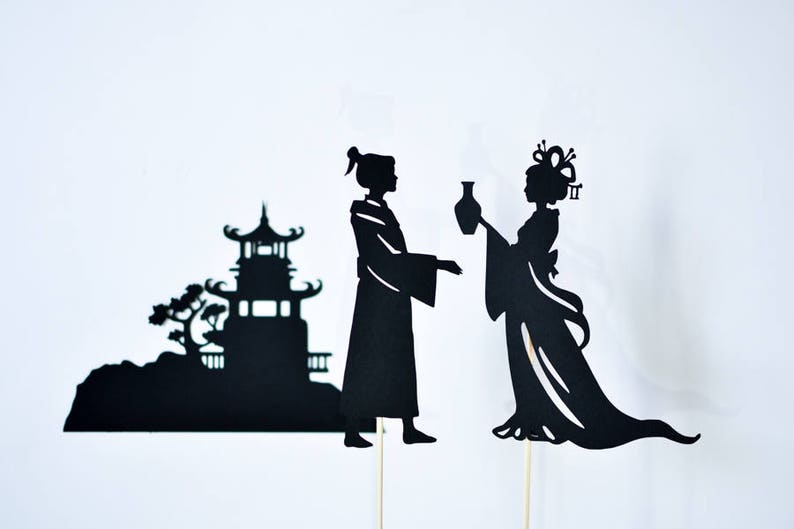 Moon Festival Legend Shadow Puppet Set for Kids - Etsy