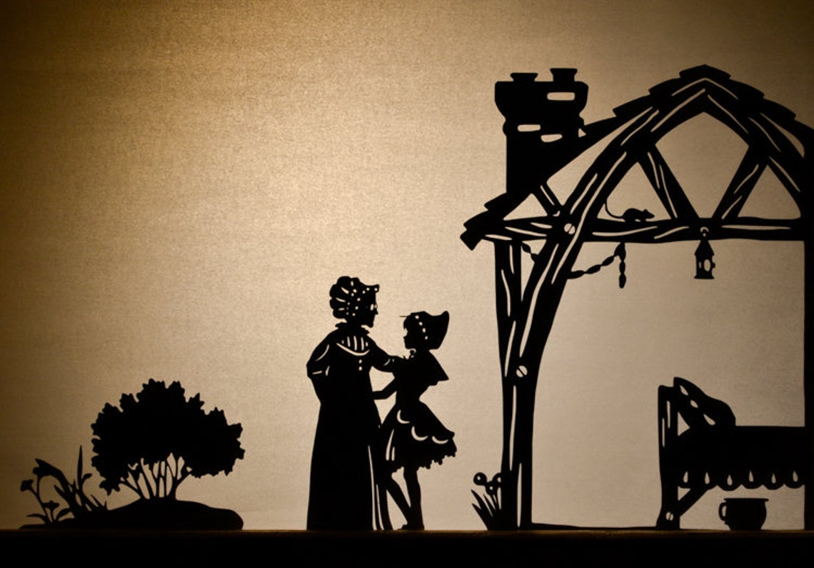 Little Red Riding Hood Shadow Puppet Set: Seven Puppets - Etsy