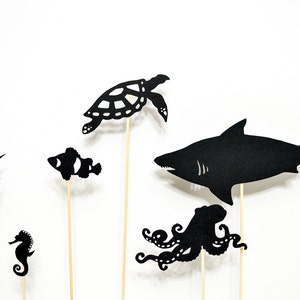 Coral Reef Ocean Life: Shadow Puppet Set - Etsy