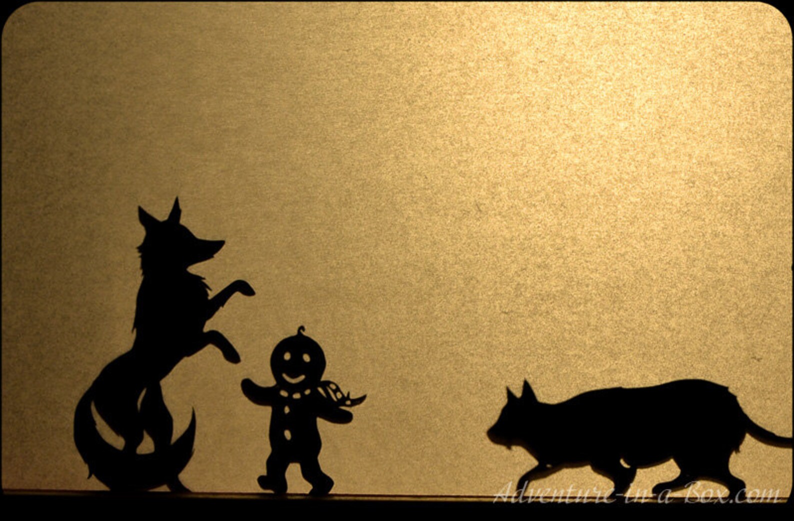 The Gingerbread Man: Shadow Puppet Set - Etsy