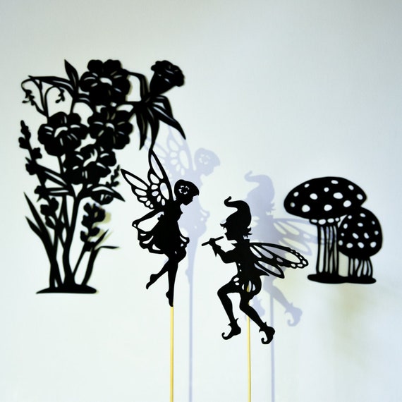 Fairies and Fairyland Shadow Puppet Set: Twelve Puppets - Etsy