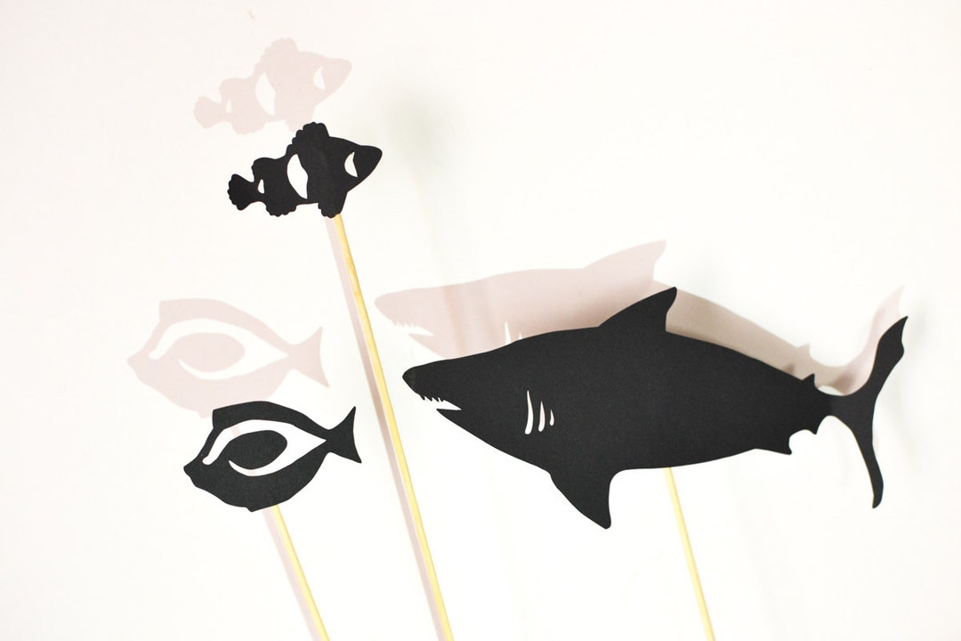 Coral Reef Ocean Life: Shadow Puppet Set - Etsy