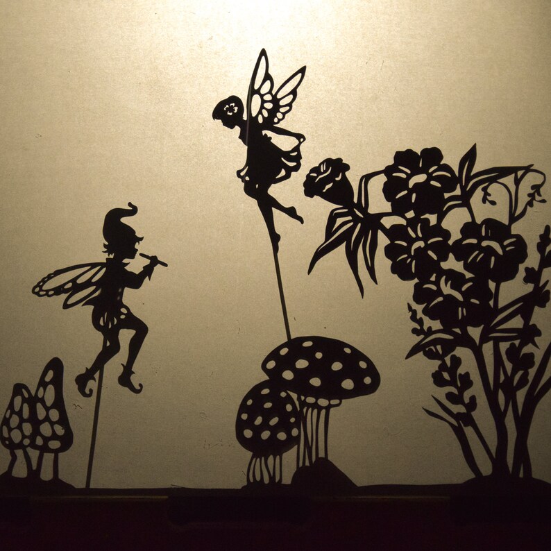 Fairies and Fairyland Shadow Puppet Set: Twelve Puppets - Etsy