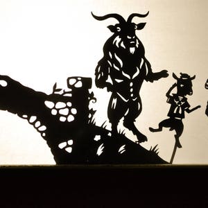 Three Billy Goats Gruff: Shadow Puppets - Etsy
