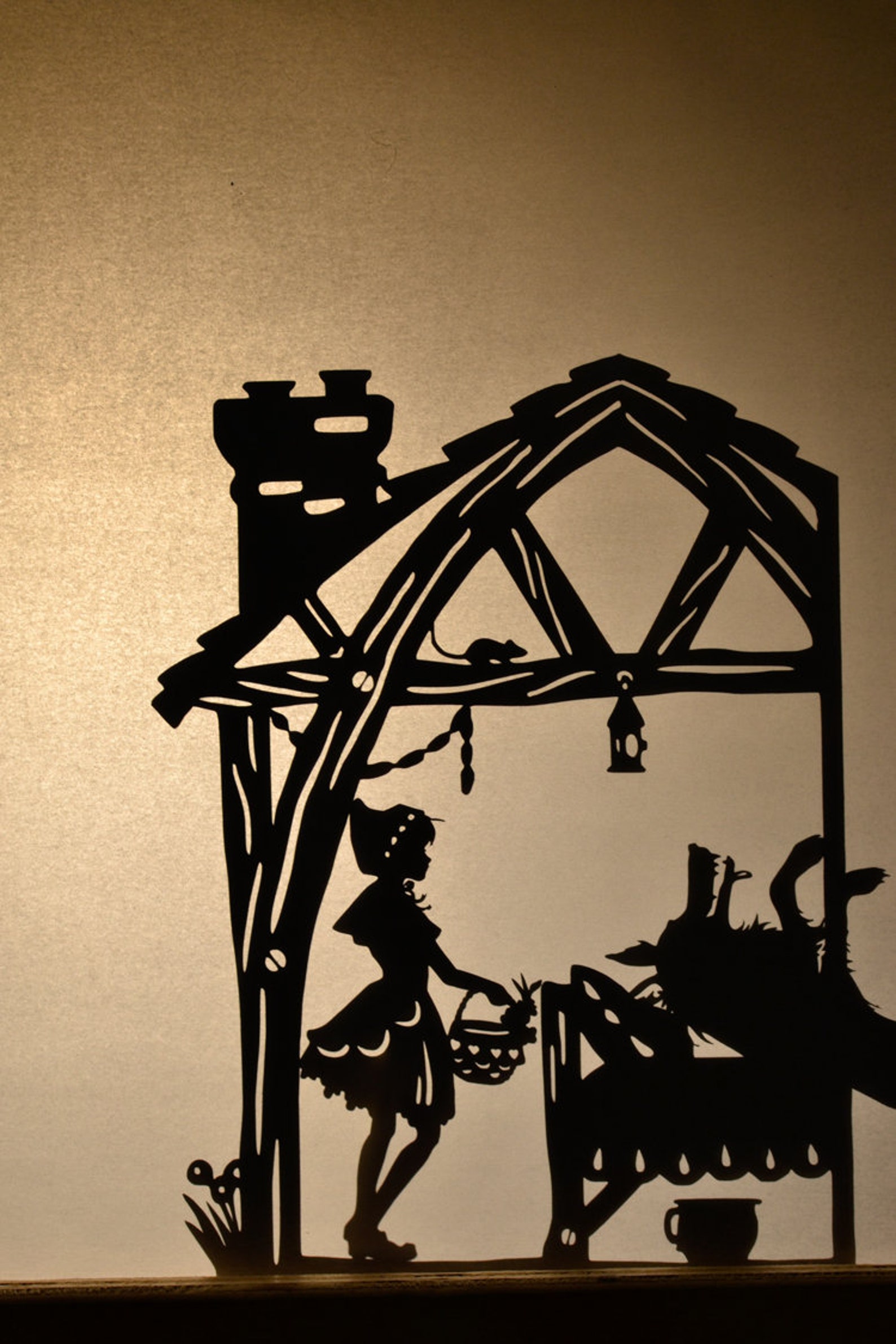 Little Red Riding Hood Shadow Puppet Set: Seven Puppets - Etsy