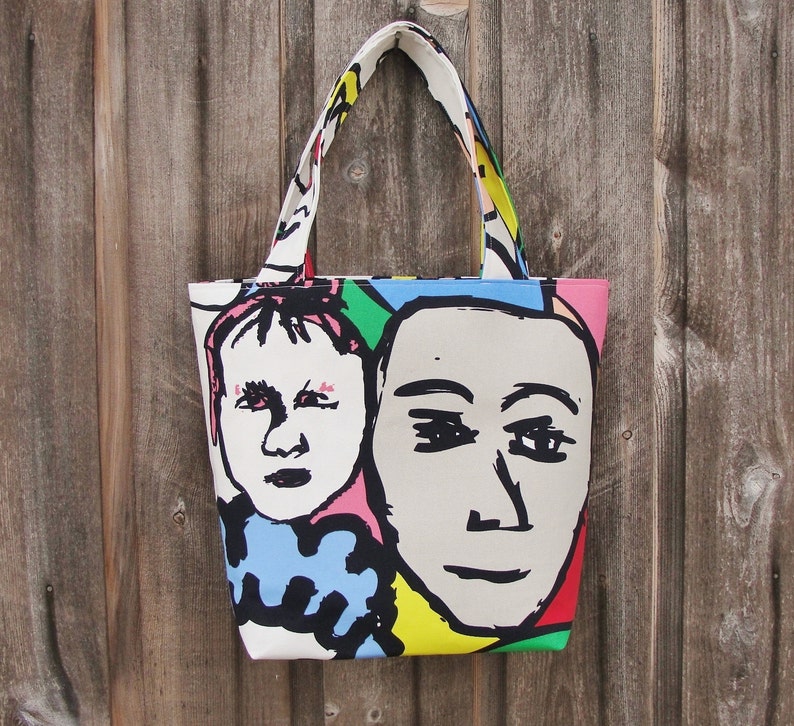 Pablo Picasso Abstract Machine Embroidered Portrait Handbag Tote Home ...