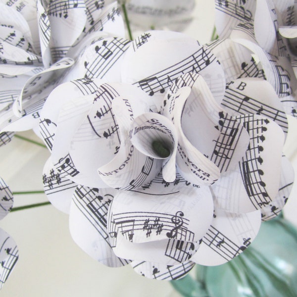 Sheet Music Flower - Etsy