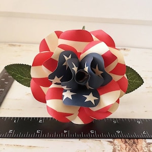 Stars and Stripes Americana Paper Roses US Flag Inspired for Patriotic ...