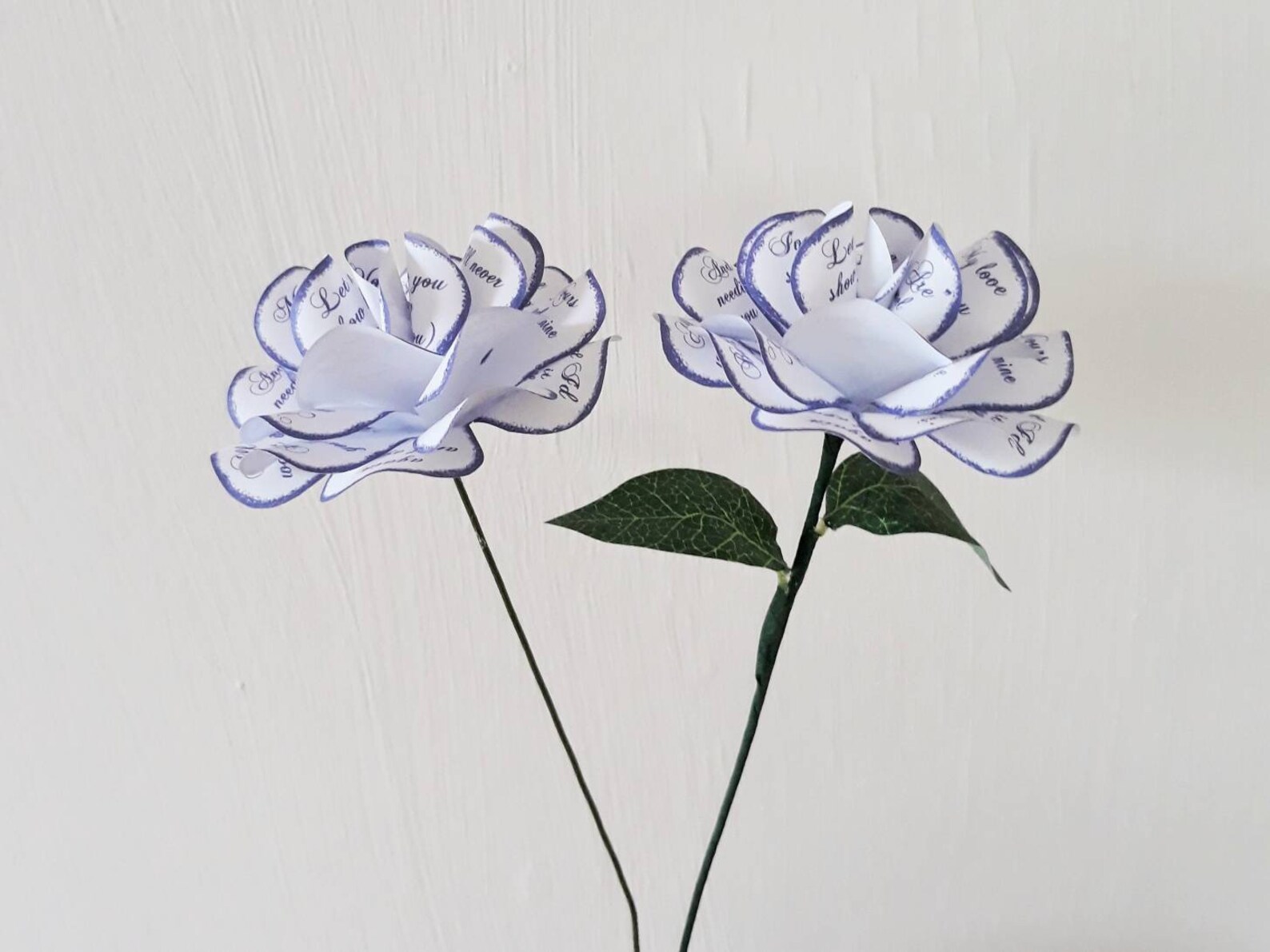 Wedding Vow Paper Roses for A Paper Anniversary First Anniversary Gift ...