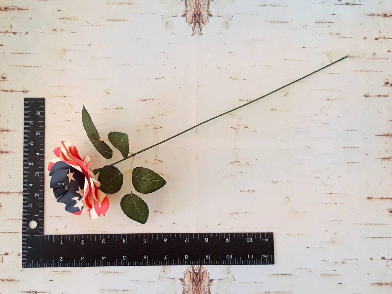 Stars and Stripes Americana Paper Roses US Flag Inspired for | Etsy