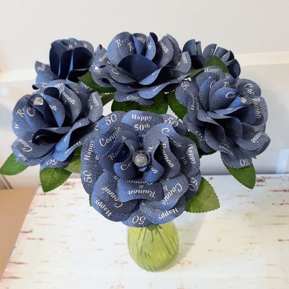 Denim and Diamonds Party Decoration or Favor Blue Denim Paper - Etsy