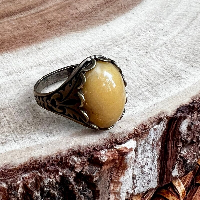 Jasper Ring - Etsy