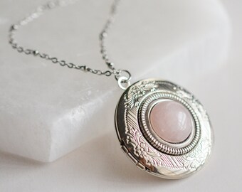 Gemstone Locket - Etsy