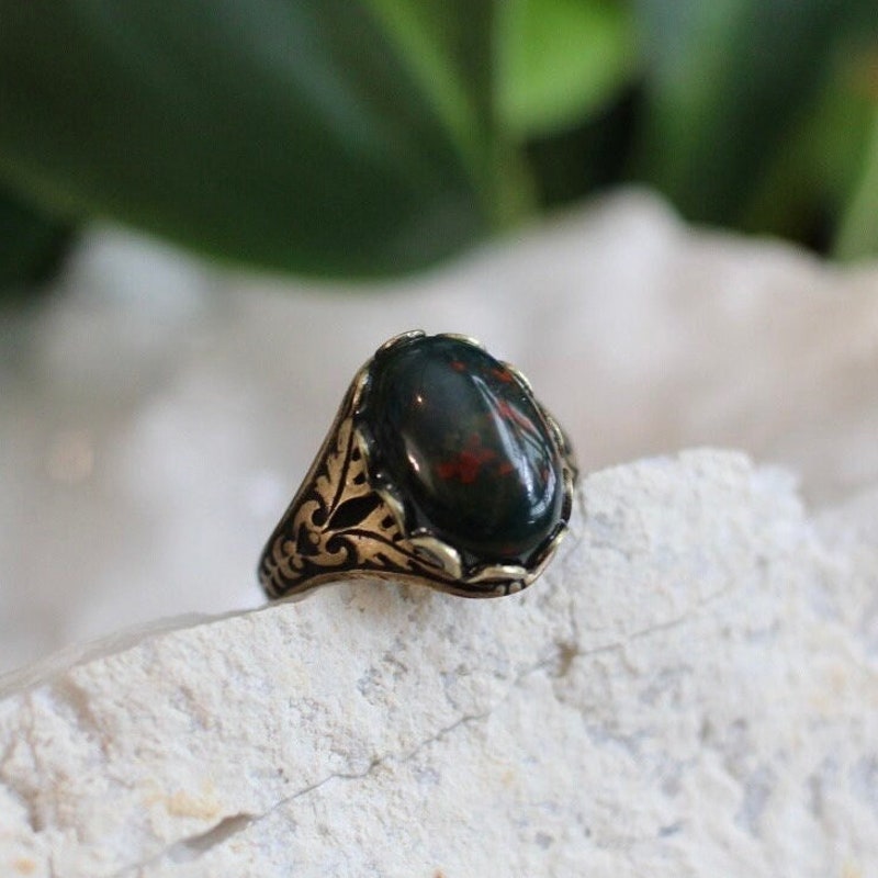 Bloodstone Jewelry - Etsy