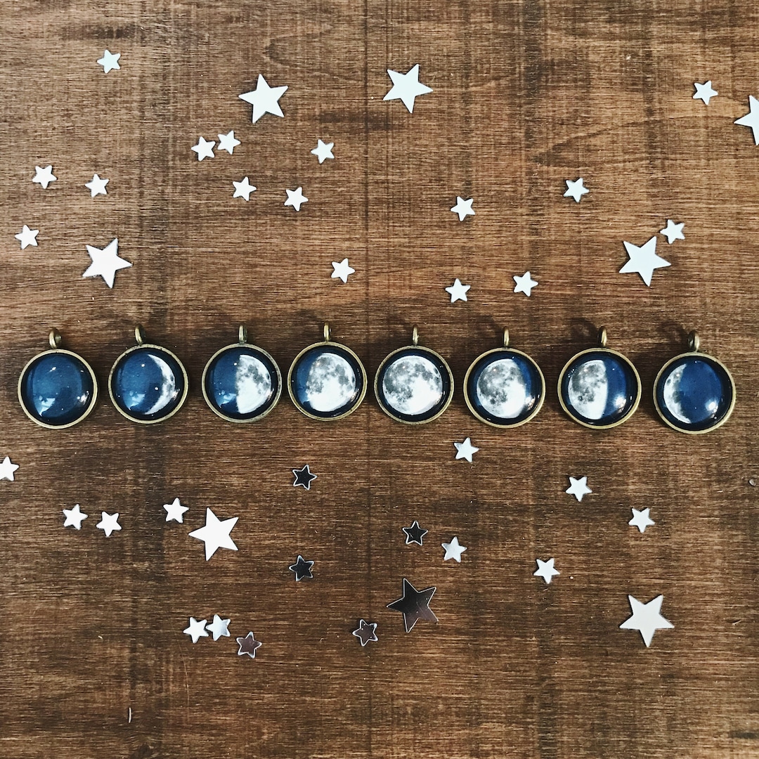 Custom Moon Phase Necklace, Birth Moon Necklace, Anniversary Gift for ...