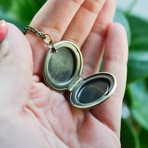 Fern Locket Necklace, Plant Jewelry, Keepsake Gift for Nature Lover - Etsy