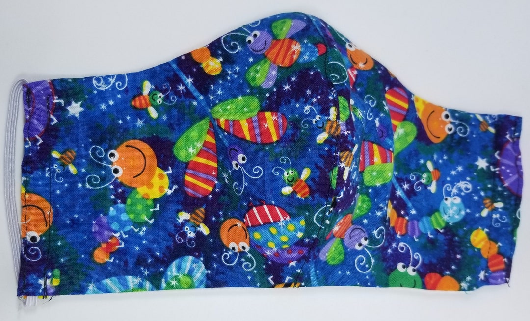 Insects and Bugs Face Mask Handmade Cloth Double Layer - Etsy