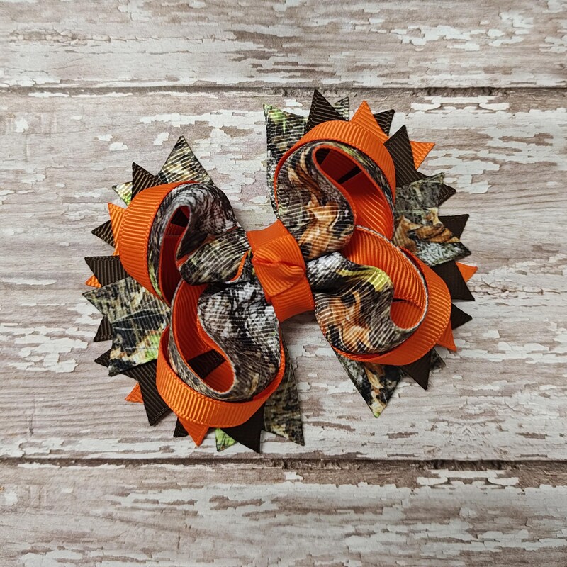 Camouflage Hair Bow - Etsy