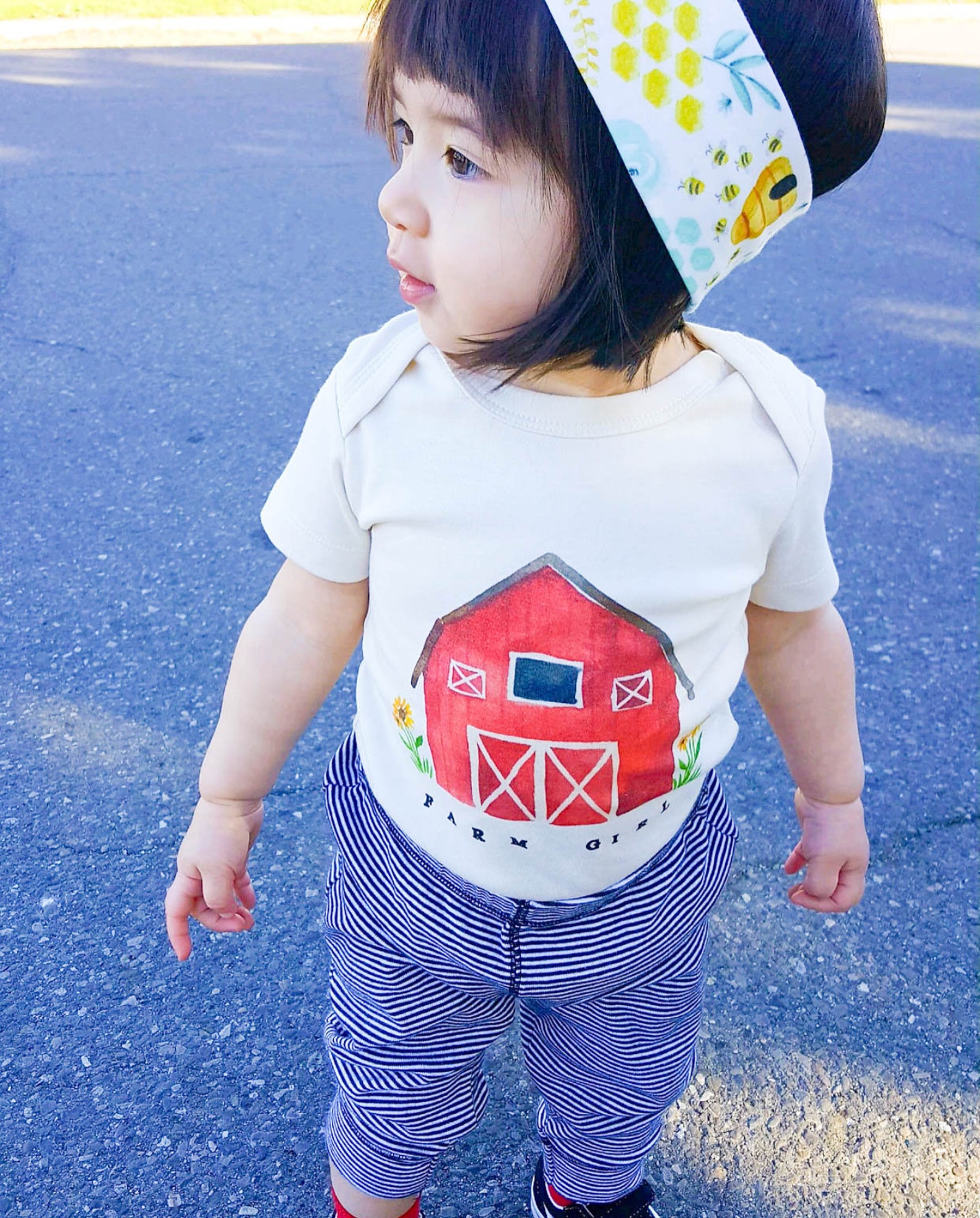 Farm Girl Red Barn Country Baby Girl Infant Toddler - Etsy