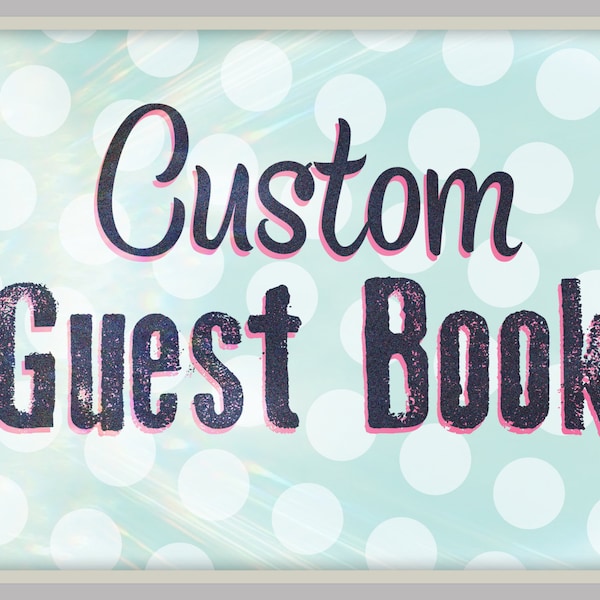 Custom Party Autograph Book - Etsy