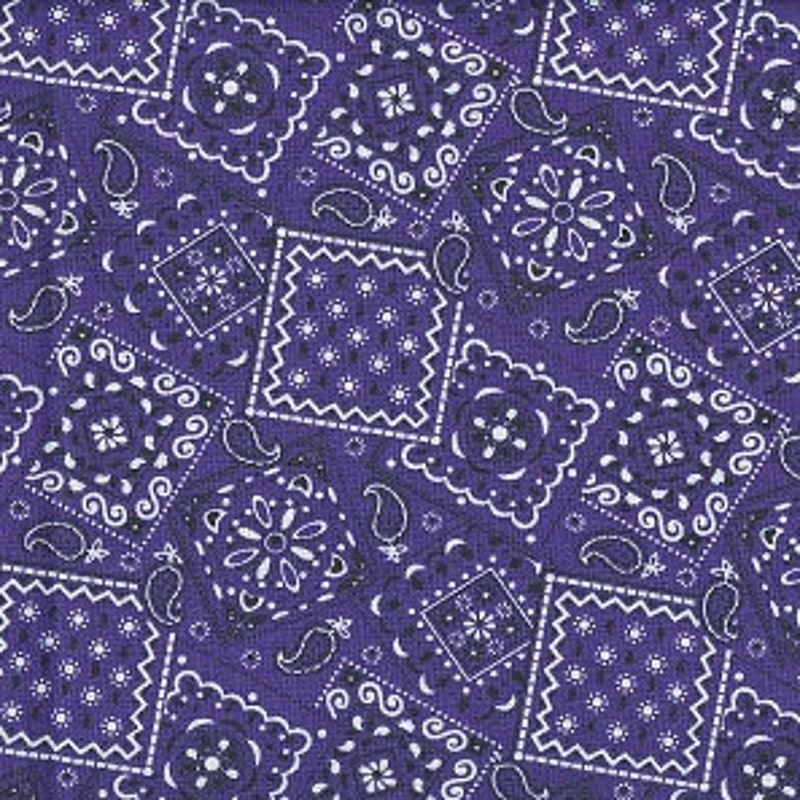Purple Bandana - Etsy