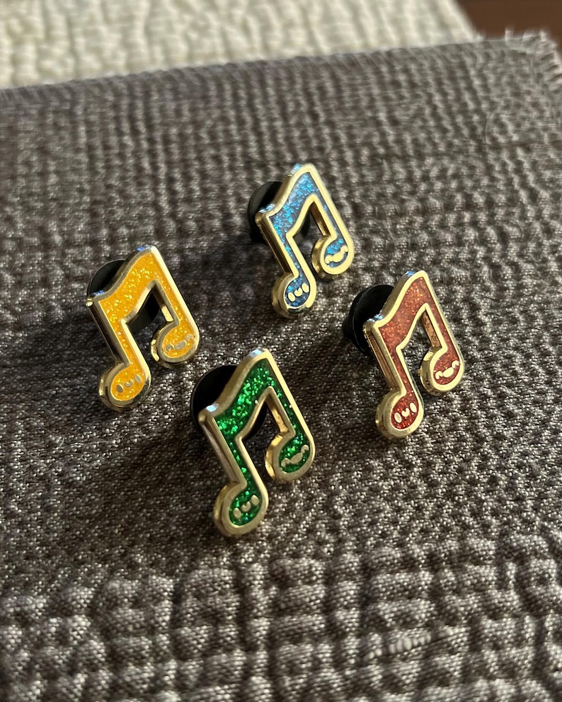 Music Note Hard Enamel Pin, 3/4 Inch, by Band Camp Buddies - Etsy