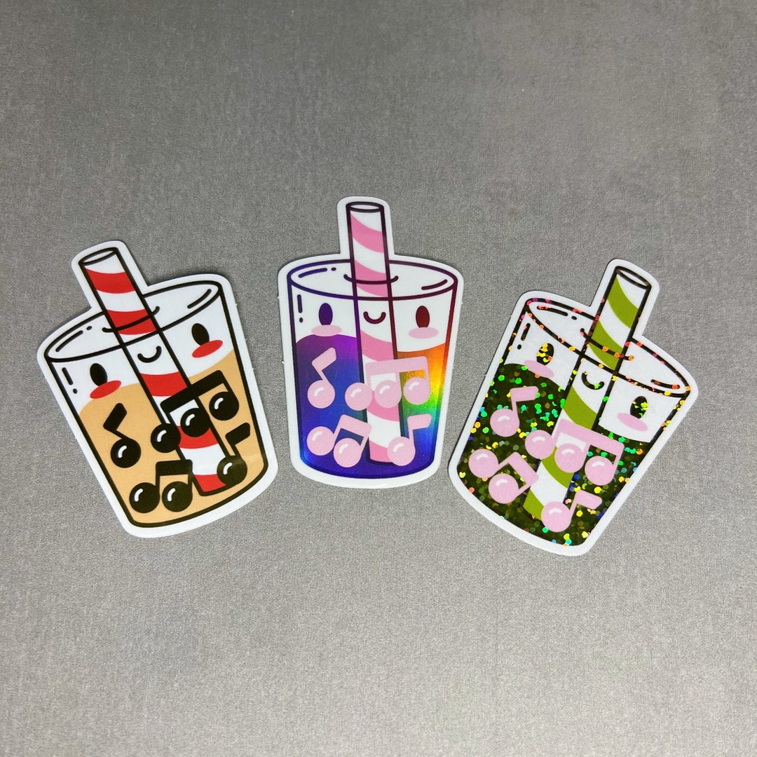 Boba Musical Milk Tea Collection (set of 3 Stickers) by Band Camp ...