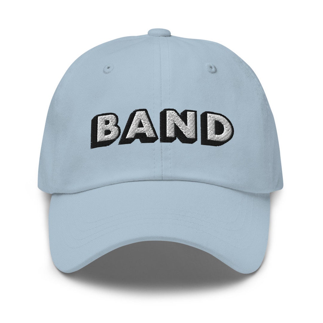 Embroidered "band" Design Hat, Black & White Thread, Band Camp Buddies ...
