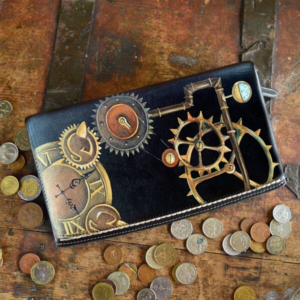 Steampunk Wallet - Etsy