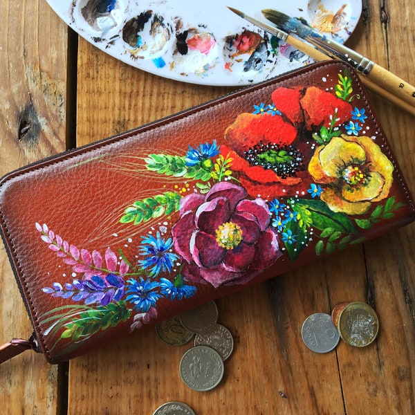 Painted Wallets - Etsy