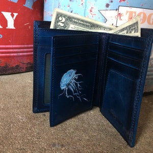 Orca Mens Wallet Trifold. Killer Whale & Celestial Art. Hand Painted ...