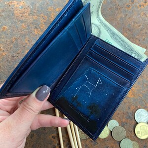 Harvest Moon Witch Wallet Mens Leather Wallet Trifold 3rd Anniversary ...