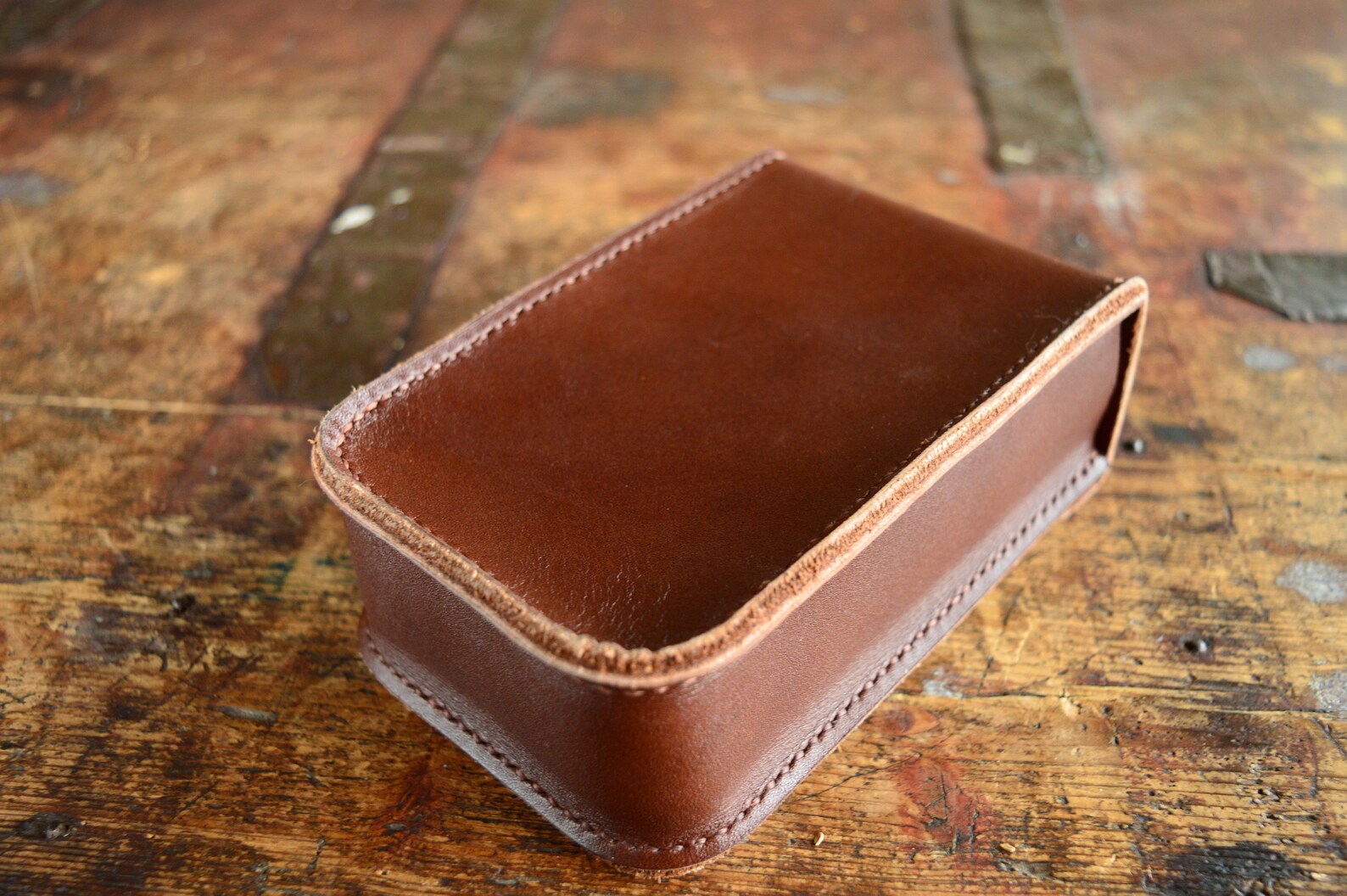 Tarot Card Box Tarot Deck Holder Leather Hand Painted Celtic - Etsy